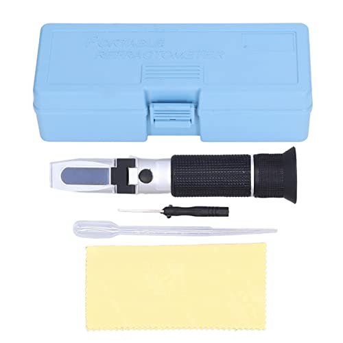 Refractometer, Meter Gauge Dual Scale Handheld Measuring Tool for Sugar Brewing with Automatic Temperature Compensation, for Refractometer, Refractometer, HT113