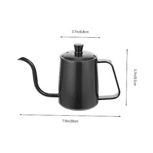 FUNOMOCYA Coffee Maker Espresso Maker Thickened Coffee Kettle Whistling Tea Kettle Handle Stovetop Kettle Espresso Grounds Household Stovetop Kettle Coffee Pot Stainless Steel