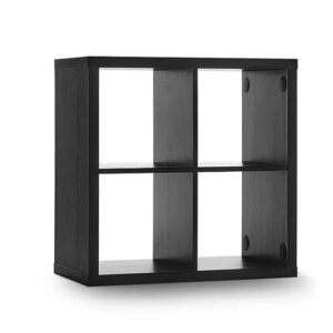 4 Cube Storage Organizer, Black and Beige (1 PK)