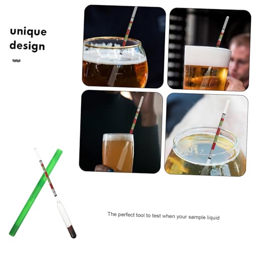 BIUDECO 1pc Sugar Meter Beer Hydrometer Maple Syrup Scale Hydrometer Triplescale Tester Hydrometer Specific Hydrometer Alcohol Hydrometer Liquid Hydrometer Borosilicate Glass