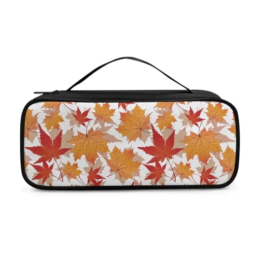 Rnyleeg Fall Stethoscope Carrying Bag for Nurse Portable Medical Stethoscope Accessories Travel Holder Nurse Doctor Essential Maple Leaf Print