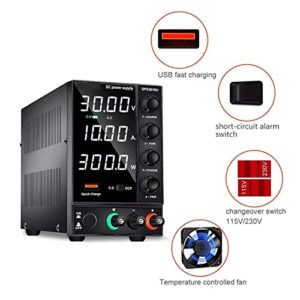 120v 3a dc power supply 4 digits display adjustable led laboratory switching bench source usb charging voltage regulators(dps605u)