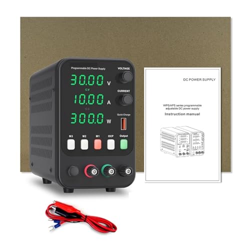 Adjustable DC Power Supply 30V 10A 60V 5A Lab Bench Power Source Stabilized Power Supply Voltage Regulator Switch(WPS1203)