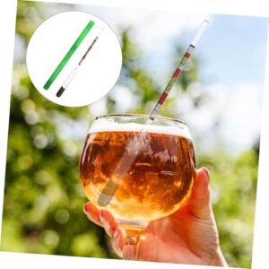 BIUDECO 1pc Sugar Meter Beer Hydrometer Maple Syrup Scale Hydrometer Triplescale Tester Hydrometer Specific Hydrometer Alcohol Hydrometer Liquid Hydrometer Borosilicate Glass