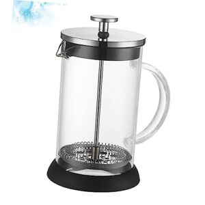 GRIRIW 1pc Heat Resistant Coffee Pot Manual Coffee Pot Tea Brewer Pot Coffee Espresso Machine Coffee Filtration Teapot Espresso Maker Manual Espresso Machine Press Tea Tumbler Black