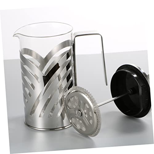 FUNOMOCYA 304 Tea Strainer Machine Espresso Multi-function Coffee Pot Espresso Pot Espresso Ground Coffee Fashion Coffee Pot Coffee Maker Espresso Coffee Filter Pot Silver