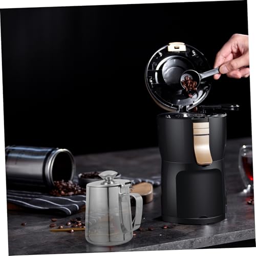 CRILSTYLEO 1 PC 350 Stainless Steel Cup Espresso Ground Coffee Milk Frothing Holder Steaming Pitcher Cappuccino Machine Tea Creamer Frothing Cup Pouring Jug Kettle Storage Container Silver