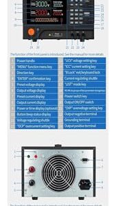 Arionyx Variable Switching DC Regulated Lab Programmable 15V 60A Laboratory Bench Dc Power Supply Mobile Repair(220V,RS232_15V 60A 10MV 10MA)