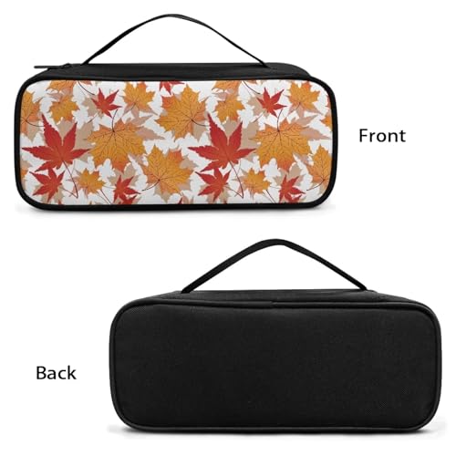 Rnyleeg Fall Stethoscope Carrying Bag for Nurse Portable Medical Stethoscope Accessories Travel Holder Nurse Doctor Essential Maple Leaf Print