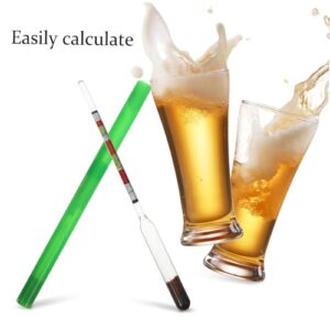 PAMINGONO 1pc Sugar Meter Hydrometer for Measure Sugar Water Hydrometer Tester Triplescale Tester Scale Hydrometer Liquid Hydrometer Maple Syrup Hydrometer for Beer Borosilicate Glass