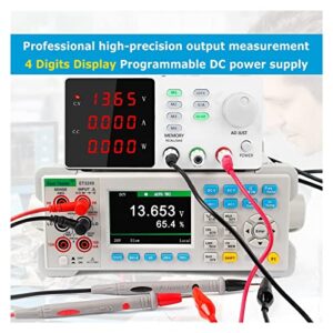 Programmable Memory Function Adjustable DC Power Supply 30V 10A Lab Bench Source Current Stabilized Voltage Regulator(White)