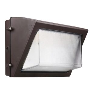 greenlightdepot led wall pack light - photocell included - swp5 - forward throw - dlc 5.1 listed (cool white (5000k), cool white (5000k)_120w)