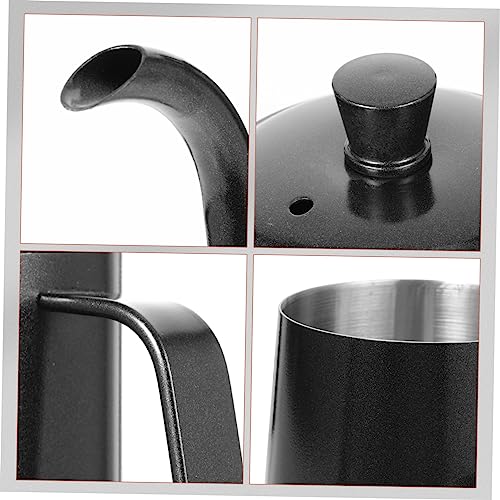 FUNOMOCYA Coffee Maker Espresso Maker Thickened Coffee Kettle Whistling Tea Kettle Handle Stovetop Kettle Espresso Grounds Household Stovetop Kettle Coffee Pot Stainless Steel