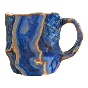 rrlihjgu mineral crystal coffee mug, 2024 new crystal coffee mug,400ml mineral crystal coffee mugs with handle, mineral coffee mug, colorful onyx crystal mug, translucent coffee mug