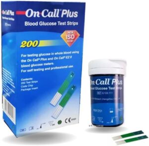 on call plus blood glucose test strips 400 strips