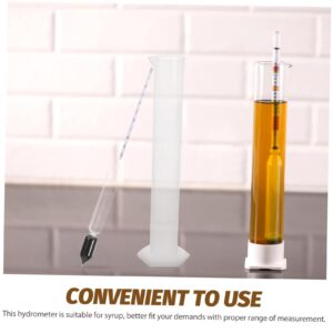 Hohopeti 1 Set Hydrometer Maple Syrup Density Kit Syrup Tools Maple Syrup Measuring Tools Maple Syrup Density Measuring Tools Maple Syrup Supplies Maple Syrup Test Cup Glass