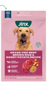 beef, brown rice & sweet potato dry dog food, 4 lb. bag high protein from real beef biotin and fish oil prevent against dry skin and aid in healthy muscle generation.