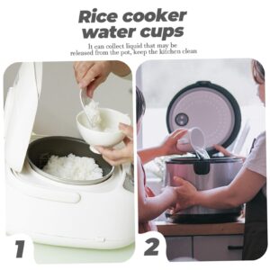 COLLBATH 10pcs Rice Cooker Water Box Condensation Water Universal Condensation Collectors Condensation Collector Rice Cooker Cup Rice Cooker Condensation Boxes White Pp