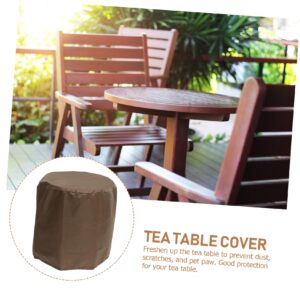 CAXUSD Furniture Dust Cover Furniture Protective Cover Tea Table Cover Patio Chair Covers for Outdoor Furniture Garden Furniture Cover 190 Silver Coated Polyester Taffeta Coffee