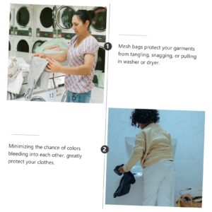 VOSAREA 5pcs Washing Machine Mesh Bag Washing Net Bag Mesh Laundry Bags Net Laundry Laundry Bag Laundry Mesh Bags Washing Mesh Organizer Bags Laundry Net Bag Mesh Surface White