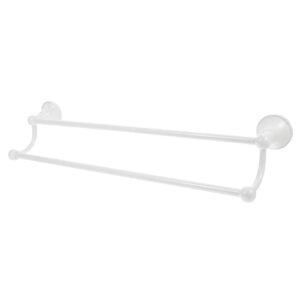 cabilock 1 pc double bar towel rack white bathrobe towel organization bar double towel bar bathroom towel bar decor bath towel holder hangers hand towel rail artistic accessory swivel brass