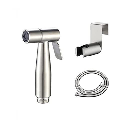 UERVPS Toilet Bidet Sprayer Handheld Toilet Bidet Sprayer Set Kit Stainless Steel Hand Bidet Faucet for Bathroom Hand Sprayer Shower Bathroom Shower Drencher(B)