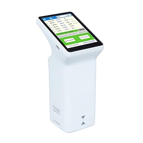 Tint Meter, Digital Colorimeter Color Difference Anayzer with 3.5-inch Smart Touch Screen Rechargeable Lithium Battery,Color Sensor