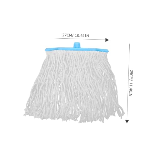 COOLHIYA Replaceable Mop Head Vintage Mop Rope Mop Head Mop Replacement Parts Mop Refill Mop Heads Industrial Mop Heads Cotton Mop Heads Water Absorption Mop Cleaning Mop Plastic