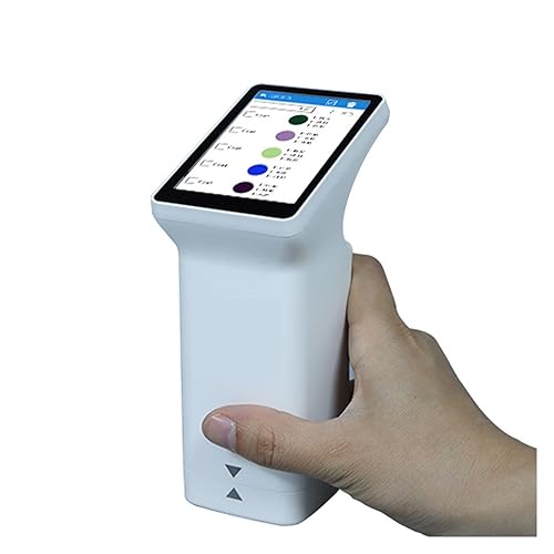 Tint Meter, Digital Colorimeter Color Difference Anayzer with 3.5-inch Smart Touch Screen Rechargeable Lithium Battery,Color Sensor