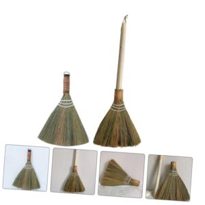 VOSAREA 2sets Broom Whisk Brooms Hair Broom Desktop Broom Desktop Small Broom Home Cleaning Broom Small Cleaning Broom Multifunctional Broom Cleaning Brooms Small Whisk Broom 2pcs*2