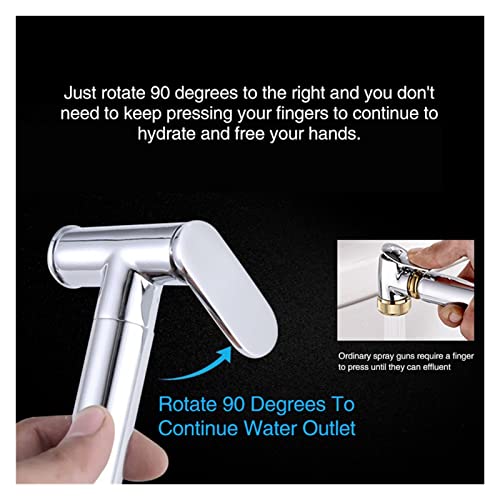 UERVPS Solid Brass Hand-held Toilet Bidet Shower Toilet Toilet Spray Gun Shower Head Bathroom Shower Drencher