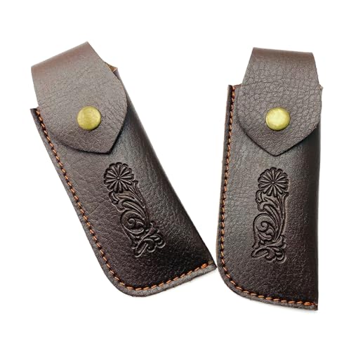 BOGEEL PU Sheath Pouches PU Holsters Sheath Case PU Leather Case for 12cm