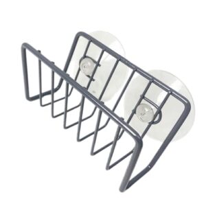 XPBEW Kitchen Sink Drain Rack Hollow Draining Holder Metal Wrought Iron Shelf for Bath Dishwashing Cloth Soap Collection