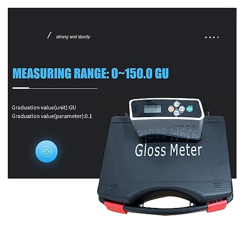 Tint Meter, High Precision 0~150.0 GU Gloss Meter Digital Glossmeter Paint Ink Metal Photometer Tile Stone Bamboo Paper Plastic Glossmeter,Color Sensor