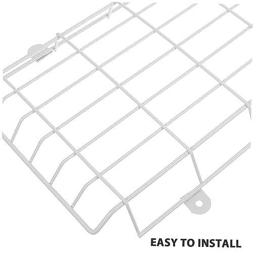 SEWOART Exit Light Exit Sign Wall Cover Wire Exit Sign Cage Emergency Light Damage Stopper Safely Exit Sign Protective Cage Tinsel Electric Wire Exit Sign Light Protective Guard Iron White