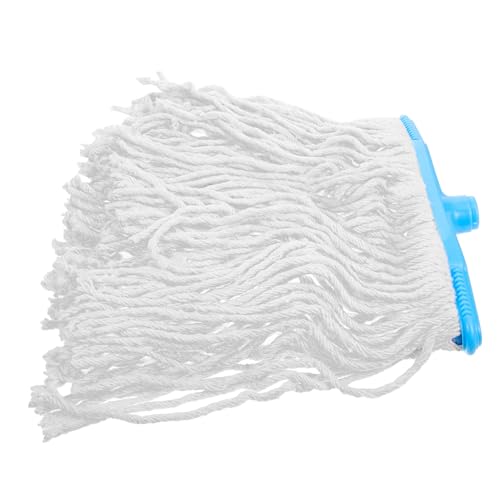 COOLHIYA Replaceable Mop Head Vintage Mop Rope Mop Head Mop Replacement Parts Mop Refill Mop Heads Industrial Mop Heads Cotton Mop Heads Water Absorption Mop Cleaning Mop Plastic