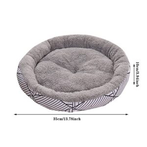 Calming Bed for Dogs Dog Beds for Small Dogs Friday Black Deals Today Round Cat Bed Pet Bed Anti-Anxiety Luxury Comfy Dog Bed Dog Crate Bed(14 in)