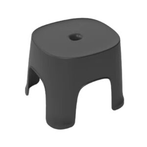 plastic mini stool for home portable sitting stool thickened small stool short stool for living room bathroom shoe changing sturdy and party chairs camping stool camp stool fishing foot stool (black)