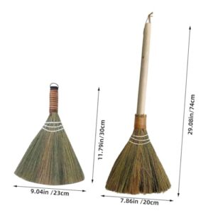 VOSAREA 2sets Broom Whisk Brooms Hair Broom Desktop Broom Desktop Small Broom Home Cleaning Broom Small Cleaning Broom Multifunctional Broom Cleaning Brooms Small Whisk Broom 2pcs*2