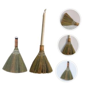 VOSAREA 2sets Broom Whisk Brooms Hair Broom Desktop Broom Desktop Small Broom Home Cleaning Broom Small Cleaning Broom Multifunctional Broom Cleaning Brooms Small Whisk Broom 2pcs*2