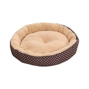 Calming Bed for Dogs Dog Beds for Small Dogs Friday Black Deals Today Round Cat Bed Pet Bed Anti-Anxiety Luxury Comfy Dog Bed Dog Crate Bed(14 in)