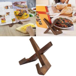 XPBEW Rustics Wood Recipe Reading Stands Holder Rack Convenient Display Book Holder Portable Music Bookshelf for Students