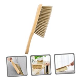 KOMBIUDA Wooden Bed Brush Hand Broom Duster Cleaning Brushes Drafting Brush Bench Brush for Cleaning Best Broom Cleaning Soft Bristle Cleaning Brush Soft Cleaning Brush Hand for Cleaning