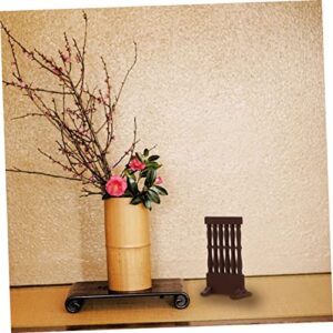 Cabilock 1pc Japanese Creative Screen Decor Mini Chinese Screen Mini Divider Screen Playhouse Mini Screen Japanese Screen Desk Topper Desktop Screen Ornament Screen Divider Wooden Black