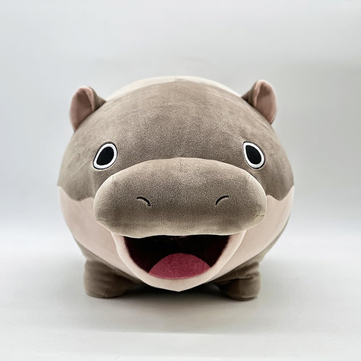 Moo Deng Plush Moo Deng Plushie, 2024 Moo Deng Hippo Plush - 16" Cute Pygmy Hippo Plushie Toy, Soft Baby Hippopotamus Stuffed Animal Pillow for Kids and Adults (1 Pcs)