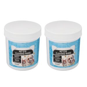 yinhing portable dog eye wipes, gentle tear remover & ear cleaner for dogs & cats, lasting cleaning effect, organ size