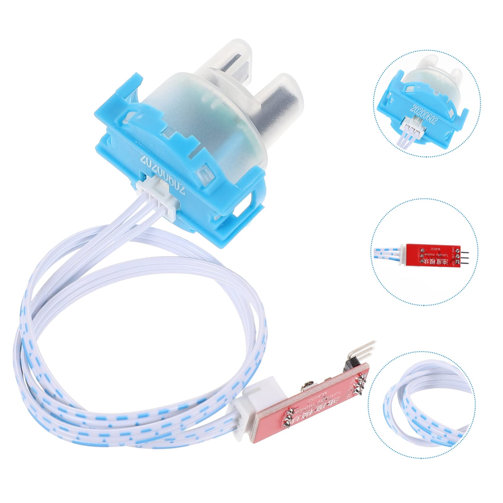 GARVALON Module Water Quality Testing Equipment Laundryjet Turbidity Experiment Turbidity Transducer 3.3-5v Turbidity Detection Sensor 3.3-5v Water Quality Detection Plastic Blue