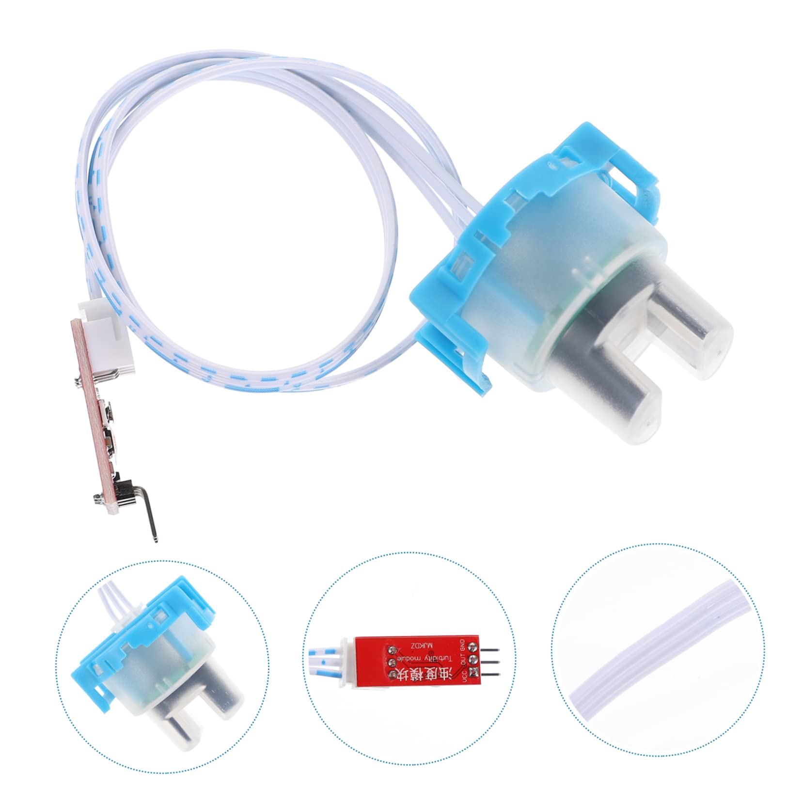 GARVALON Module Water Quality Testing Equipment Laundryjet Turbidity Experiment Turbidity Transducer 3.3-5v Turbidity Detection Sensor 3.3-5v Water Quality Detection Plastic Blue