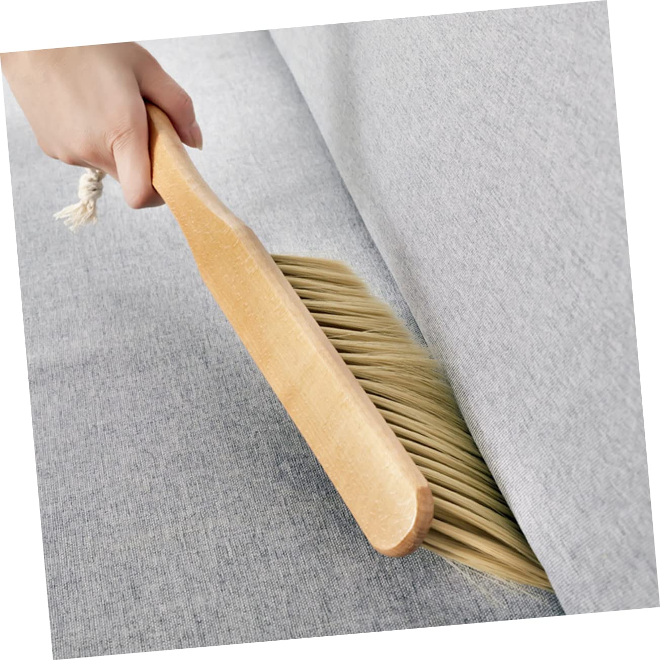 KOMBIUDA Wooden Bed Brush Hand Broom Duster Cleaning Brushes Drafting Brush Bench Brush for Cleaning Best Broom Cleaning Soft Bristle Cleaning Brush Soft Cleaning Brush Hand for Cleaning