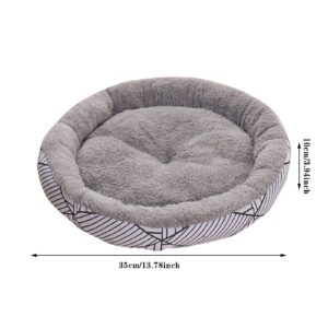 Calming Dog Bed Dog Bed for Small Dogs Prime of Day Deals Round Cat Bed Dog Beds & Furniture Anti-Anxiety Cute Soft Dog Bed Dog Crate Bed(14 in)